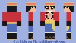 Monkey D Luffy-64Steve Minecraft Skin