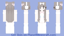 cinnamoroll dress w earmuffs Minecraft Skin