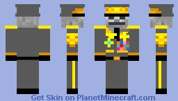 Army General Skeleton Minecraft Skin