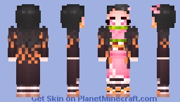 Nezuko Kamado [ Demon Slayers ] Minecraft Skin