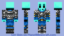 blueen skeleton Minecraft Skin
