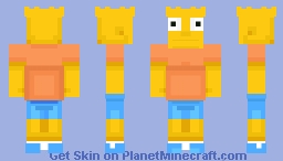 Bart Simpsons Minecraft Skin