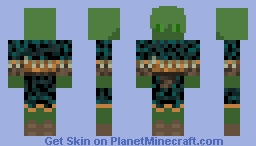 Deep dark zombie male Minecraft Skin