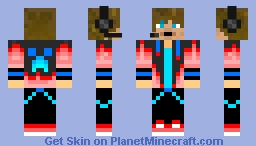 Koho Gaming (red and blue) Minecraft Skin