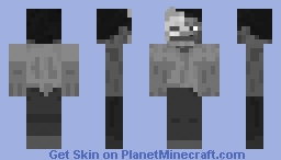 steve skeleton grey Minecraft Skin