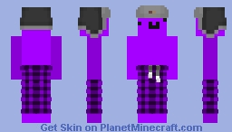 Purple NotVixios Minecraft Skin