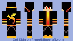 Orange Dragon Boy Minecraft Skin