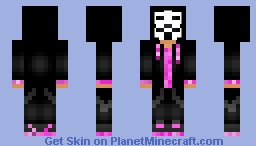 Hacker(Pink) Minecraft Skin
