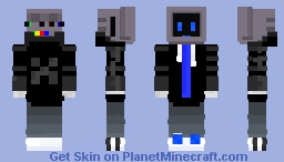 The black blue loggy Minecraft Skin