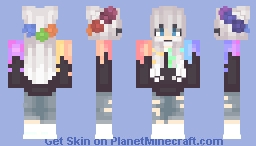 Synthwave Cube Minecraft Skin