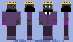 Shadow Man (purple addition) Minecraft Skin