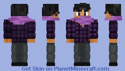 purple bandit Minecraft Skin