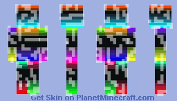 10 gradient colors Minecraft Skin