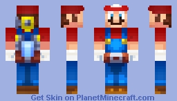 Mario sunshine Minecraft Skin