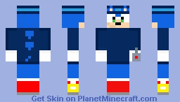 agent sonic (archie comics) Minecraft Skin