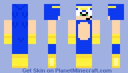 gold style sonic v2 Minecraft Skin