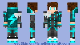 Edited Robotic boy with blue eyes Minecraft Skin