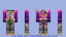 Crystal Warrior Armor Hands wide Minecraft Skin