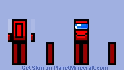 Among us with no arms Minecraft Skin