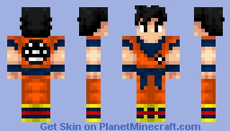 Kid Goku Manga Minecraft Skin