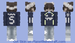 Real Madrid 3rd kit 25/26 long sleeves with jeans #3 Minecraft Skin