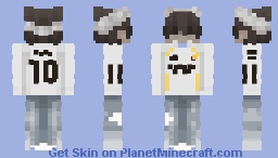 Real Madrid 3rd kit 25/26 long sleeves with jeans #3 Minecraft Skin