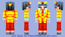 Orange Suit with Goggles Minecraft Skin