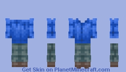 Blue jacket Minecraft Skin