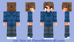 boy in blue sweater Minecraft Skin