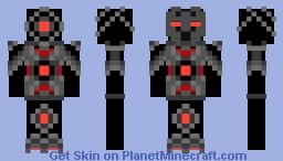Armored red warrior (first draft) Minecraft Skin