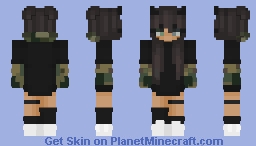 Girl with moro Minecraft Skin