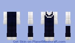 blue vest [ slim arms ] Minecraft Skin