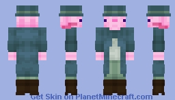 Axolotl hunter (with hat) Minecraft Skin