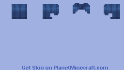 blue hair template Minecraft Skin