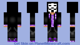 Hacker(Purple) Minecraft Skin
