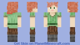 Minecraft movie Alex Minecraft Skin