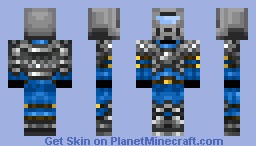 Cool Man with Helmet and Chain Clothing! Minecraft Skin