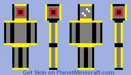 template robot Minecraft Skin