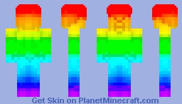 Rainbow Steve (lighter) Minecraft Skin