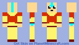 Avatar Aang Minecraft Skin