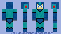 Classic Megaman Minecraft Skin