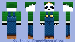 Luigi Panda Minecraft Skin