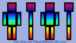The Outlined Colors Minecraft Skin