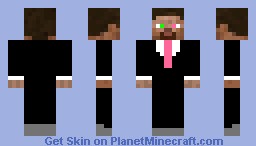 Pink Tie With Suit Minecraft Skin