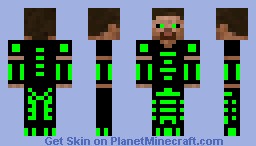 Futuristic Steve Minecraft Skin