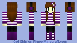 My first shaded skin, purple version Minecraft Skin