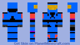 Red and blue spartan (Halo) Minecraft Skin