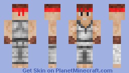 Ryu, Street Fighter Minecraft Skin