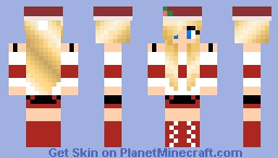 candycane girl Minecraft Skin