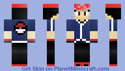 Ash skin in Pokemon X and Y Minecraft Skin